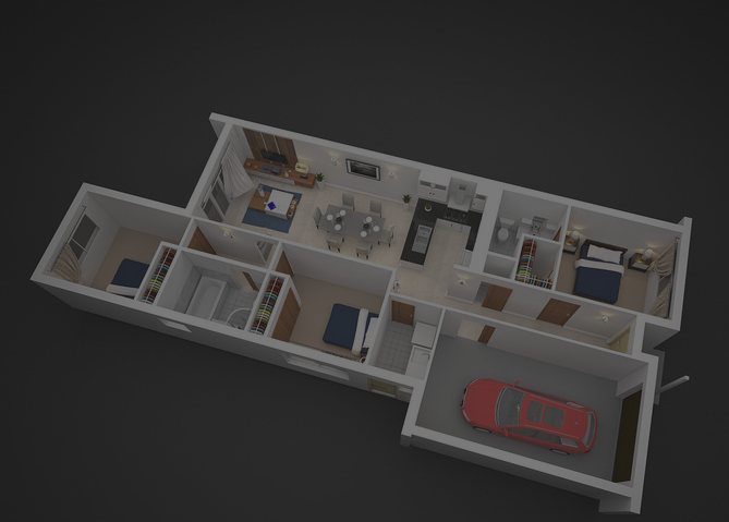3D Floor Plan Renderings